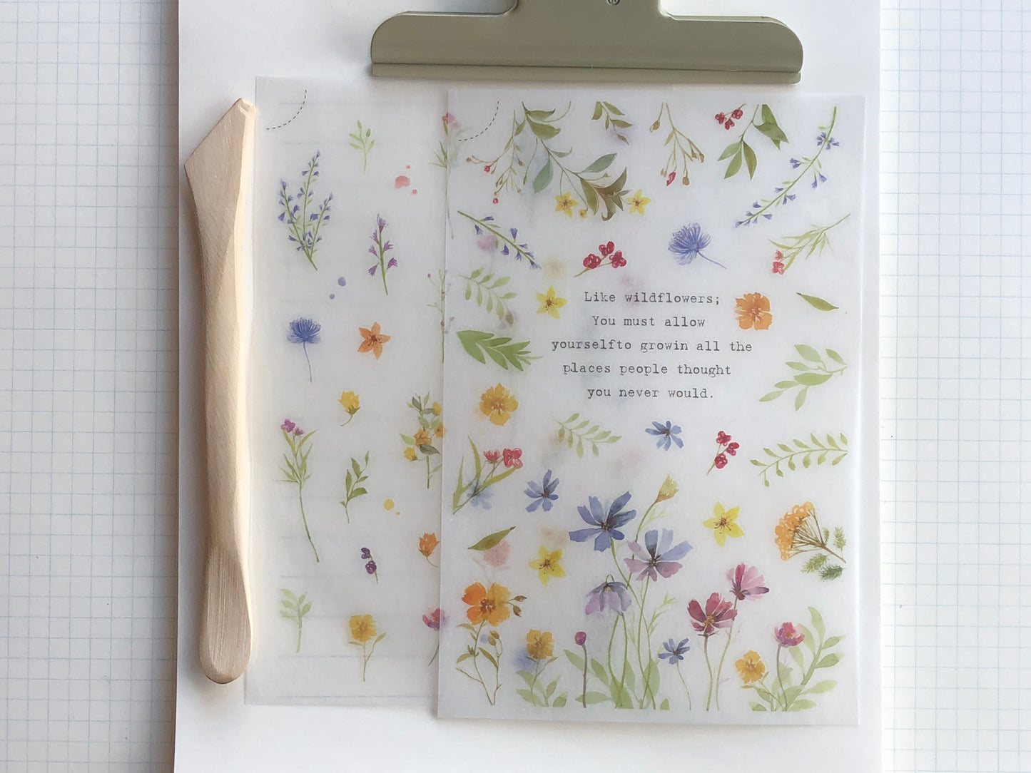 MU Print-On Stickers - #121 – Yoseka Stationery