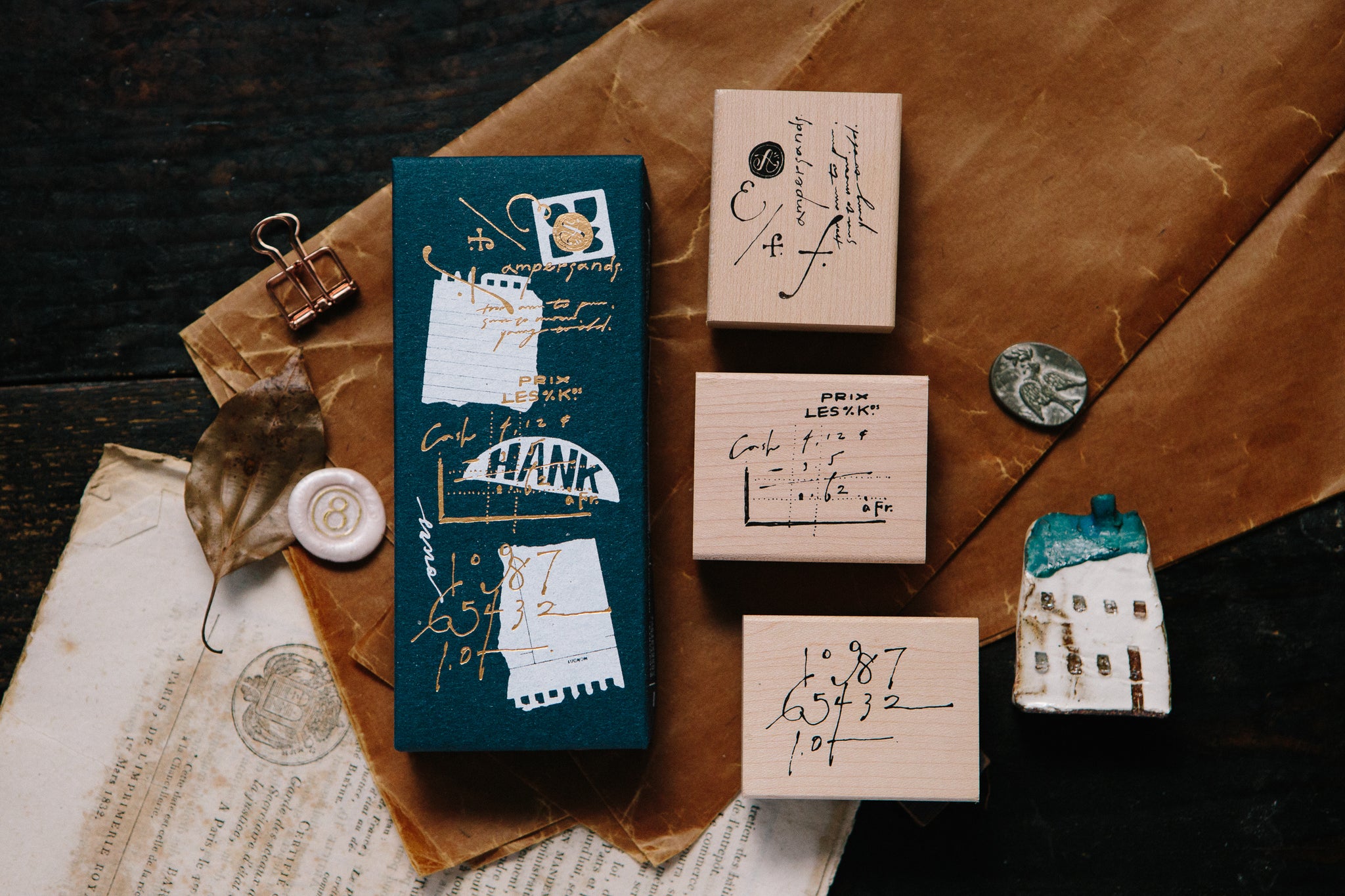 OURS x Hank Daily Cursive-B Rubber Stamp Set – Yoseka Stationery