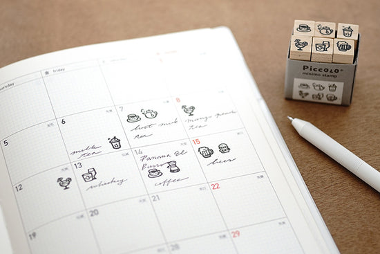 Plain Stationery Piccolo Minimo Stamp Set – Yoseka Stationery