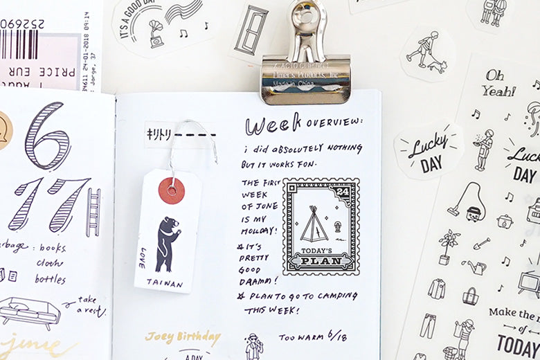 Plain Stationery Clear Stamp - Today's Stamp Frame – Yoseka Stationery