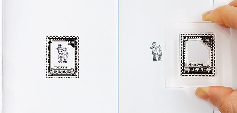 Plain Stationery Clear Stamp - Today's Stamp Frame – Yoseka Stationery