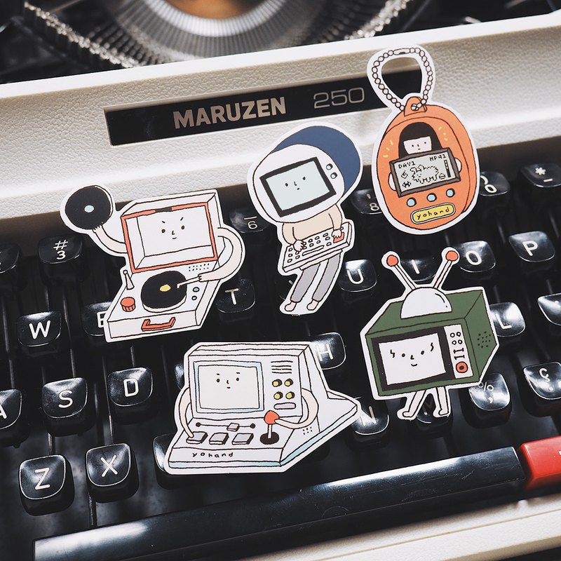 Yohand Studio Sticker Pack - Old-School Electronics – Yoseka Stationery